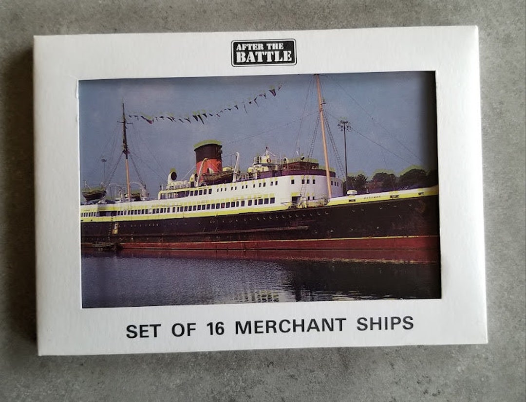 Set of 16 Merchant Ship Postcards Produced by After the Battle Magazine ...