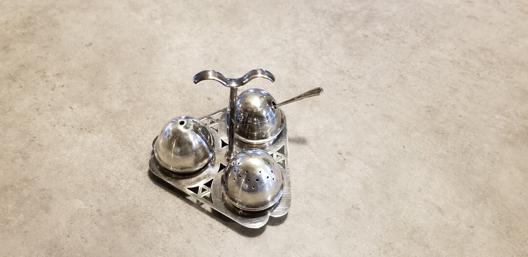 Vintage Angora Cruet Set, Silver Plate, Made in England - Etsy
