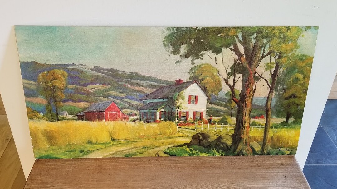 Print "peaceful Valley" by Philip Shumaker, Winde Fine Prints 12" by 24 ...