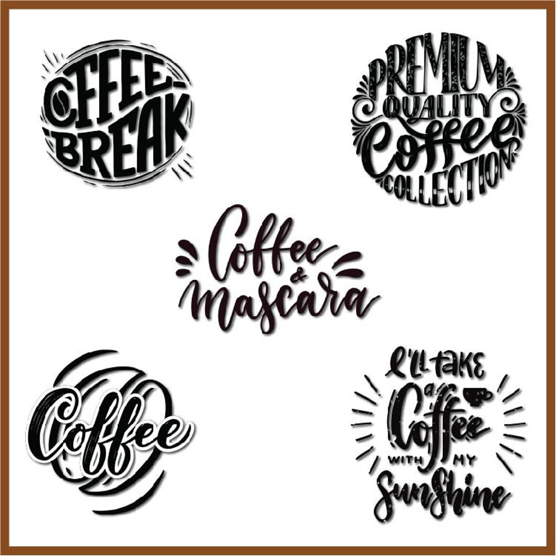 SVG Bundle Coffee Coffee SVG & Coffee SVG Bundle Cut File - Etsy