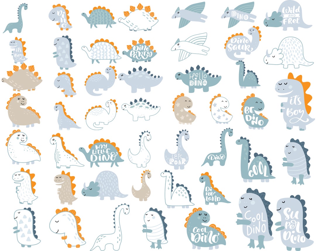 Dinosaurio SVG, paquete, Baby Dinosaur Svg, Paquete de cumpleaños ...
