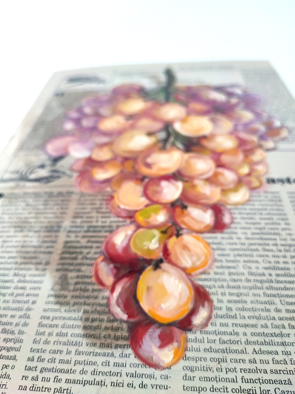 Grape Painting Original Oil Painting Grape Wall Art Fruit Painting ...