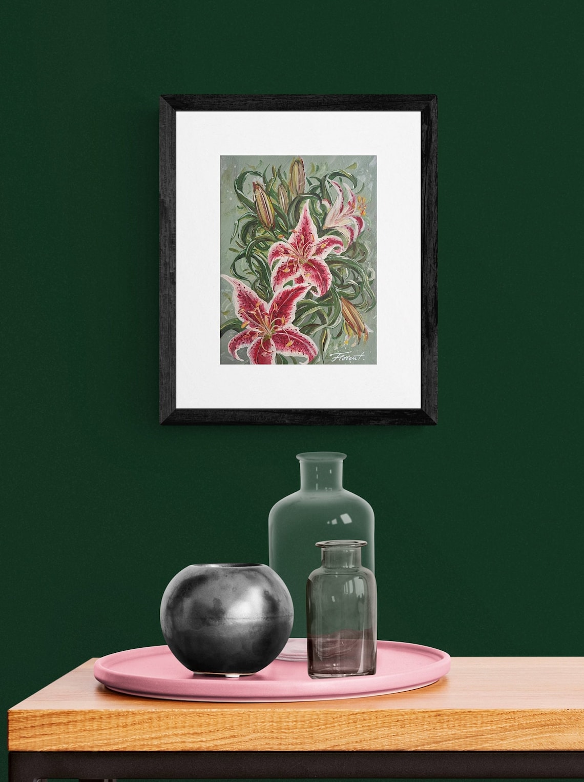 Abstract Lilies, Original Oil Painting - Etsy