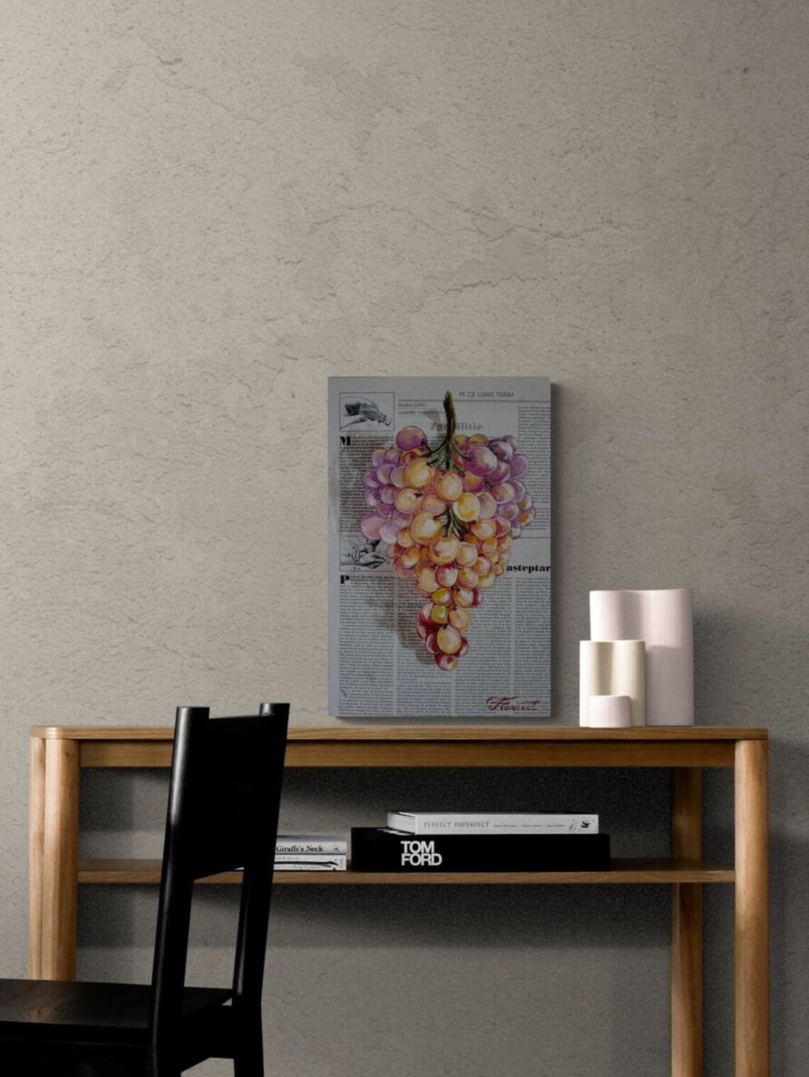 Grape Painting Original Oil Painting Grape Wall Art Fruit Painting ...