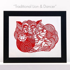 Year of the Tiger Chinese Paper Cut Designs - Etsy
