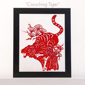 Year of the Tiger Chinese Paper Cut Designs - Etsy