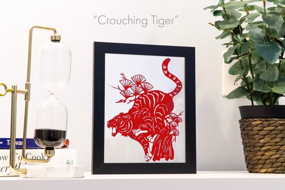 Year of the Tiger Chinese Paper Cut Designs - Etsy
