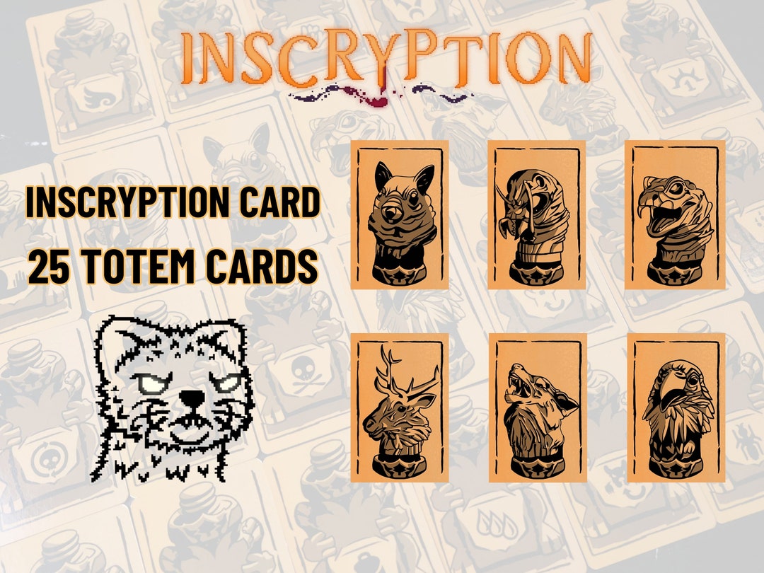 Totem Cards Inscryption Game Cards Totems the Animal Totems of ...