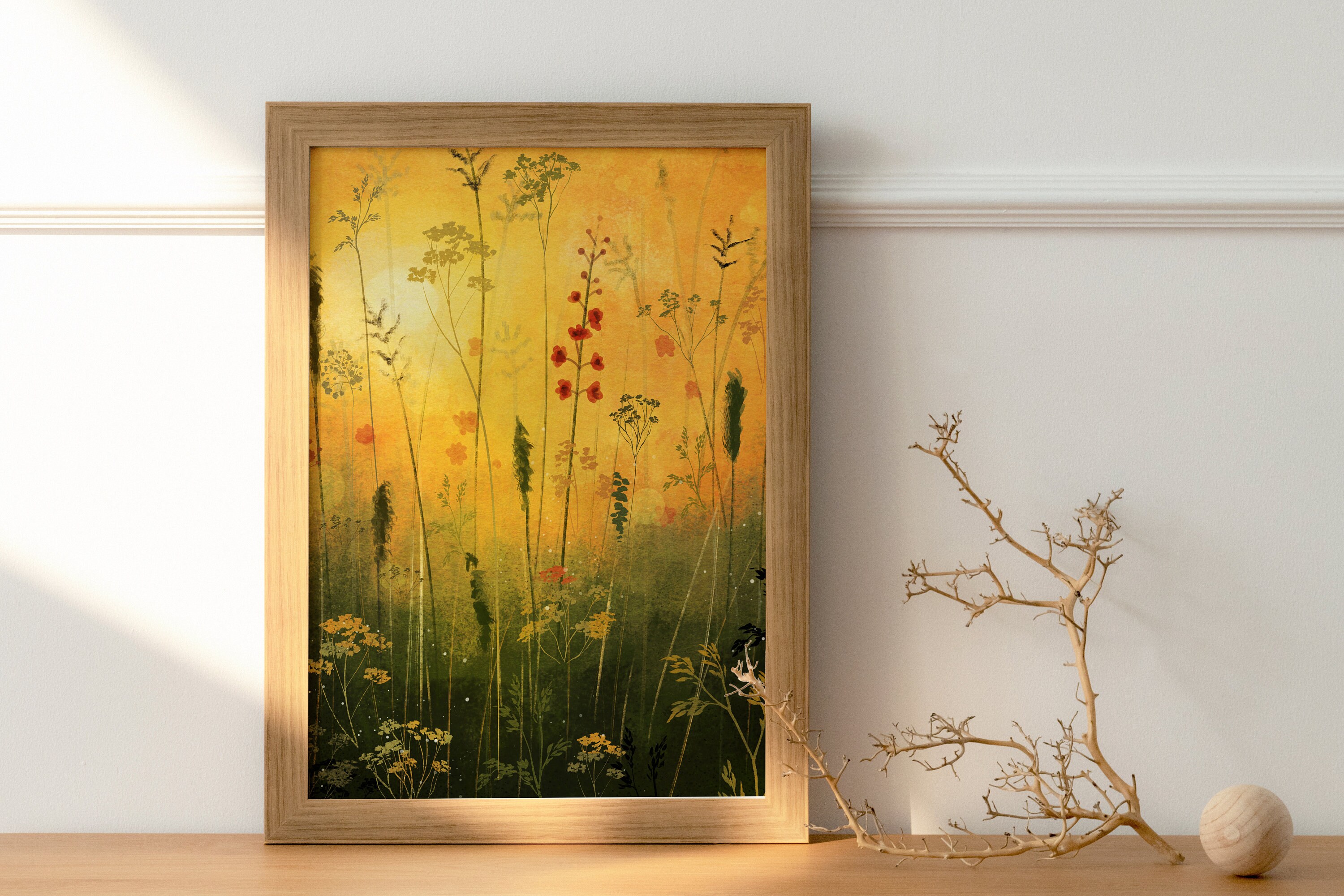 Printable Wildflowers Meadow Wall Art/summer Meadow Flowers - Etsy