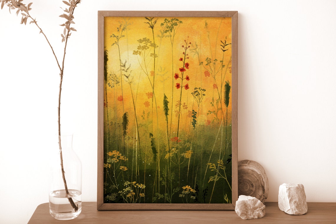 Printable Wildflowers Meadow Wall Art/summer Meadow Flowers - Etsy