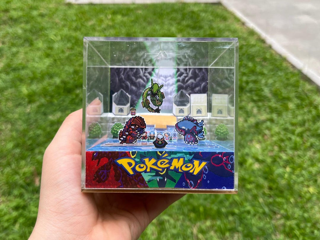 3D Pokemon Diorama Pokemon 3D Cube Pokemon 3D Box Pokemon Oaks Lab ...