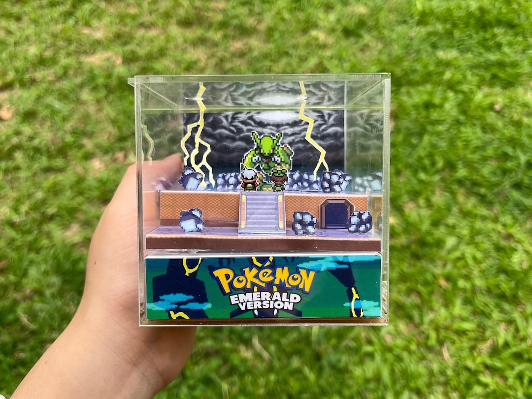 3D Pokemon Diorama Pokemon 3D Cube Pokemon 3D Box Pokemon Oaks Lab ...