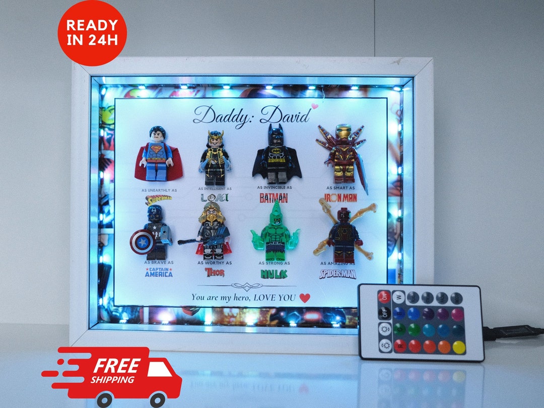 Personalized Superhero Dad Frame Superhero Dad Gift Super Dad Dad ...