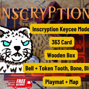 Inscryption Card Game Kaycee's Mod Card Game 460 Cards With Playmat and ...