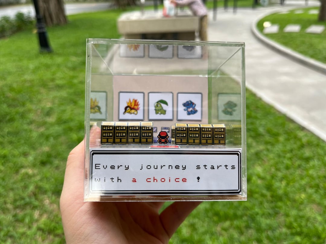 3D Pokemon Diorama Pokemon 3D Cube Pokemon 3D Box Pokemon Oaks Lab ...