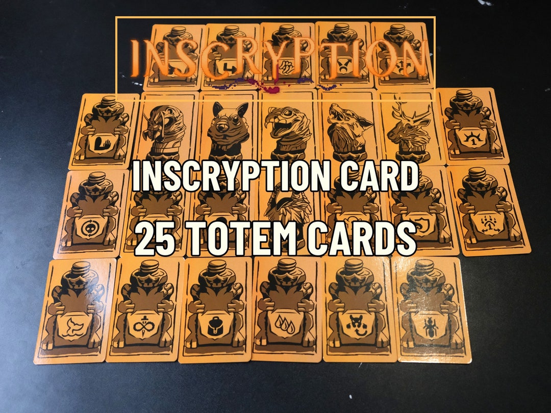 Totem Cards Inscryption Game Cards Totems the Animal Totems of ...