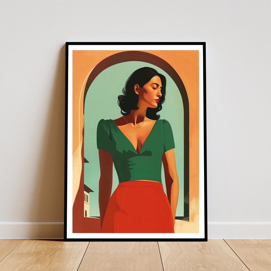 Poster "sono Italiana" - Italian Woman Art, Italian Lifestyle Wall Art ...
