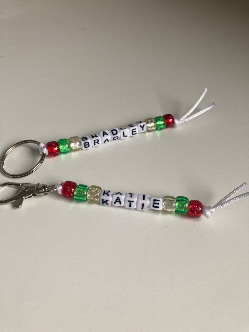 Christmas Personalised Key Rings, Christmas Gifts, Stocking Fillers - Etsy