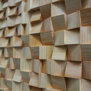 3D Wooden Wall Decor Modern Rustic Piece, Decorative Wall Art for the ...