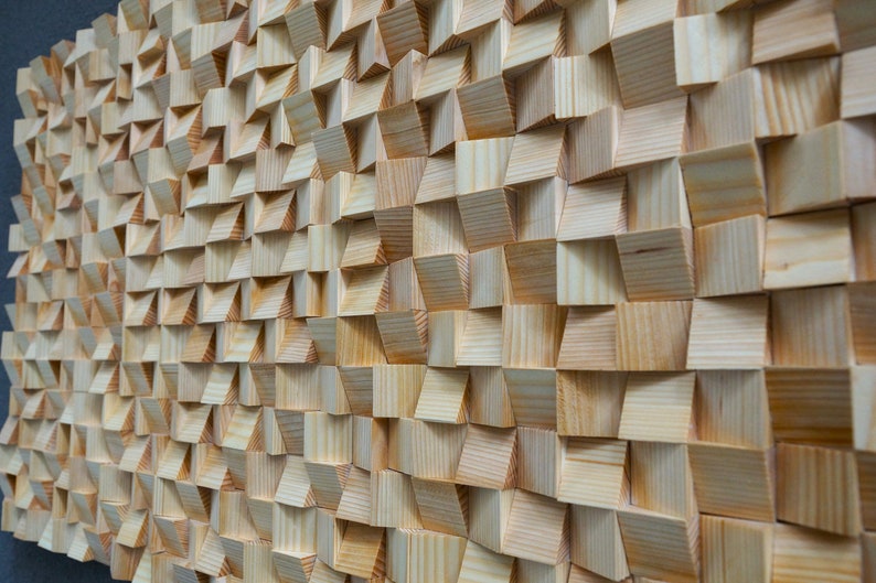 3D Wooden Wall Decor Modern Rustic Piece Decorative Wall Art - Etsy