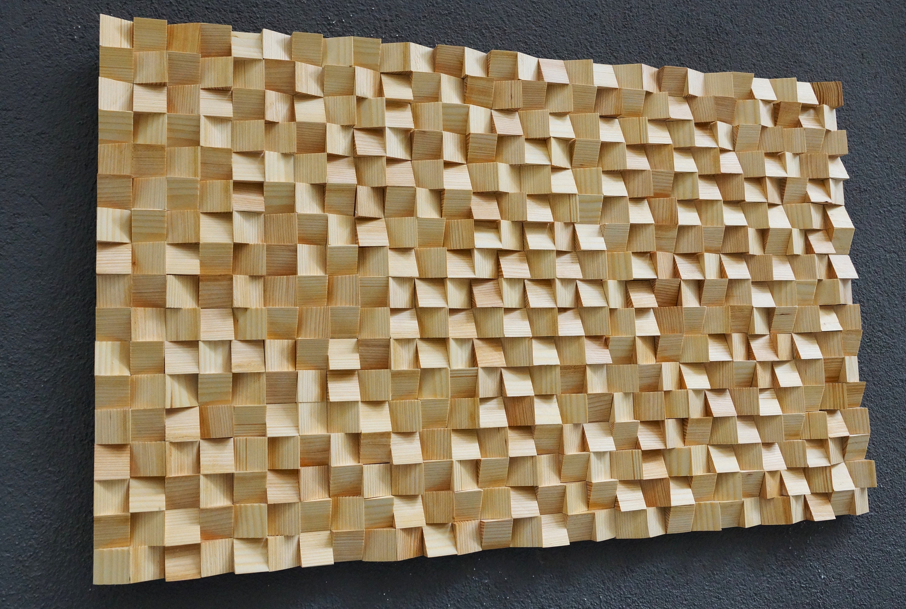 3D Wooden Wall Decor Modern Rustic Piece Decorative Wall Art - Etsy