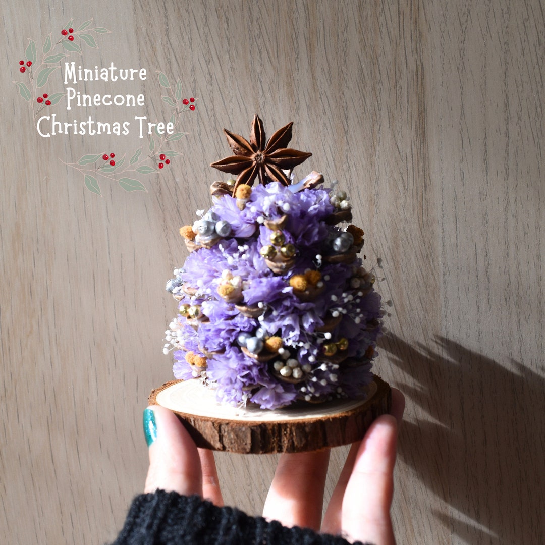 Lilas Mini arbre de Noël, bureau Table bureau petit sapin de Noël Decor ...