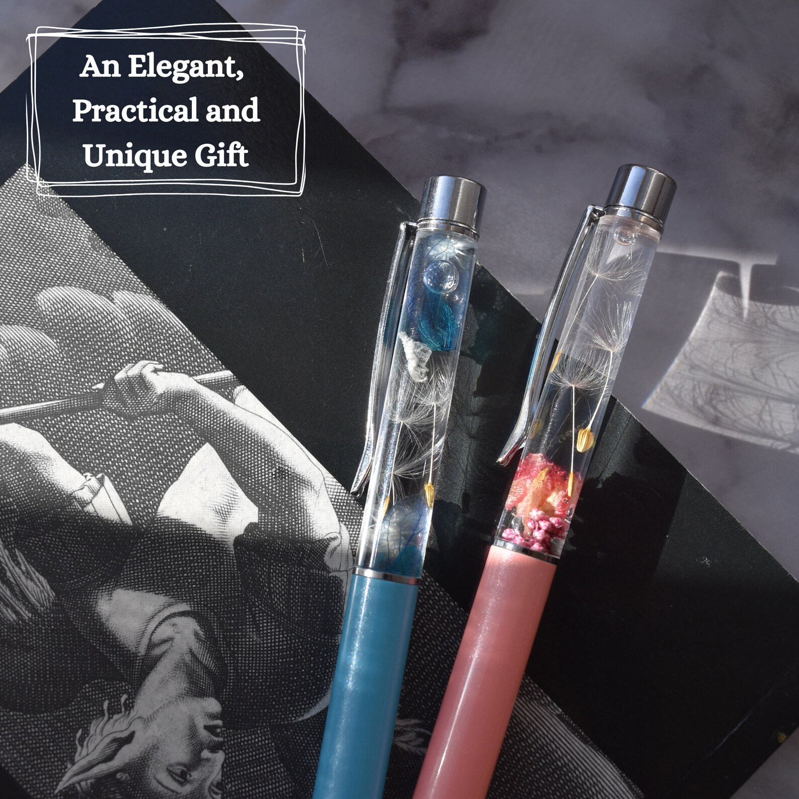 Personalised Real Dandelion Ballpoint Pen, Dandelion Teacher Gift ...