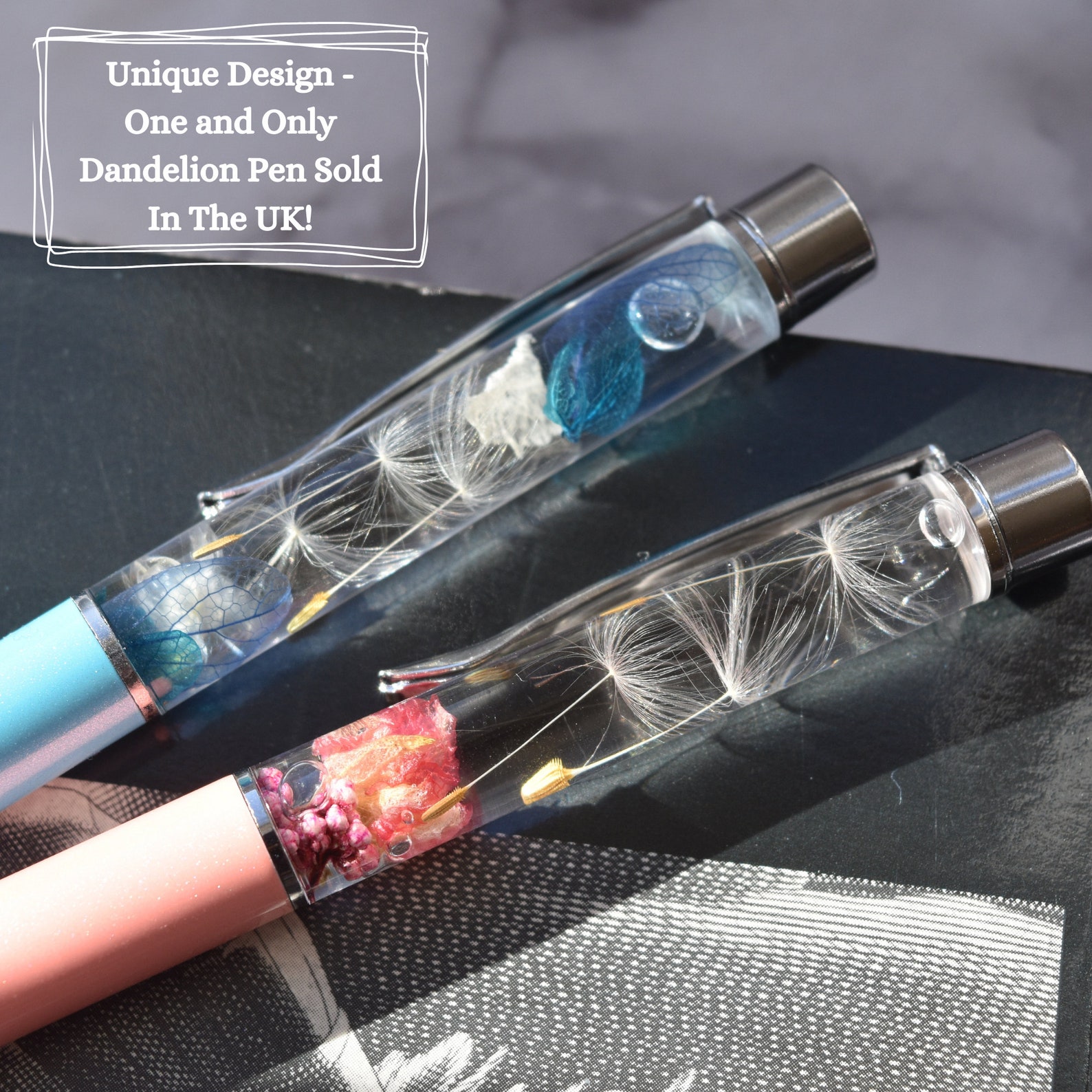 Personalised Real Dandelion Ballpoint Pen, Dandelion Teacher Gift ...