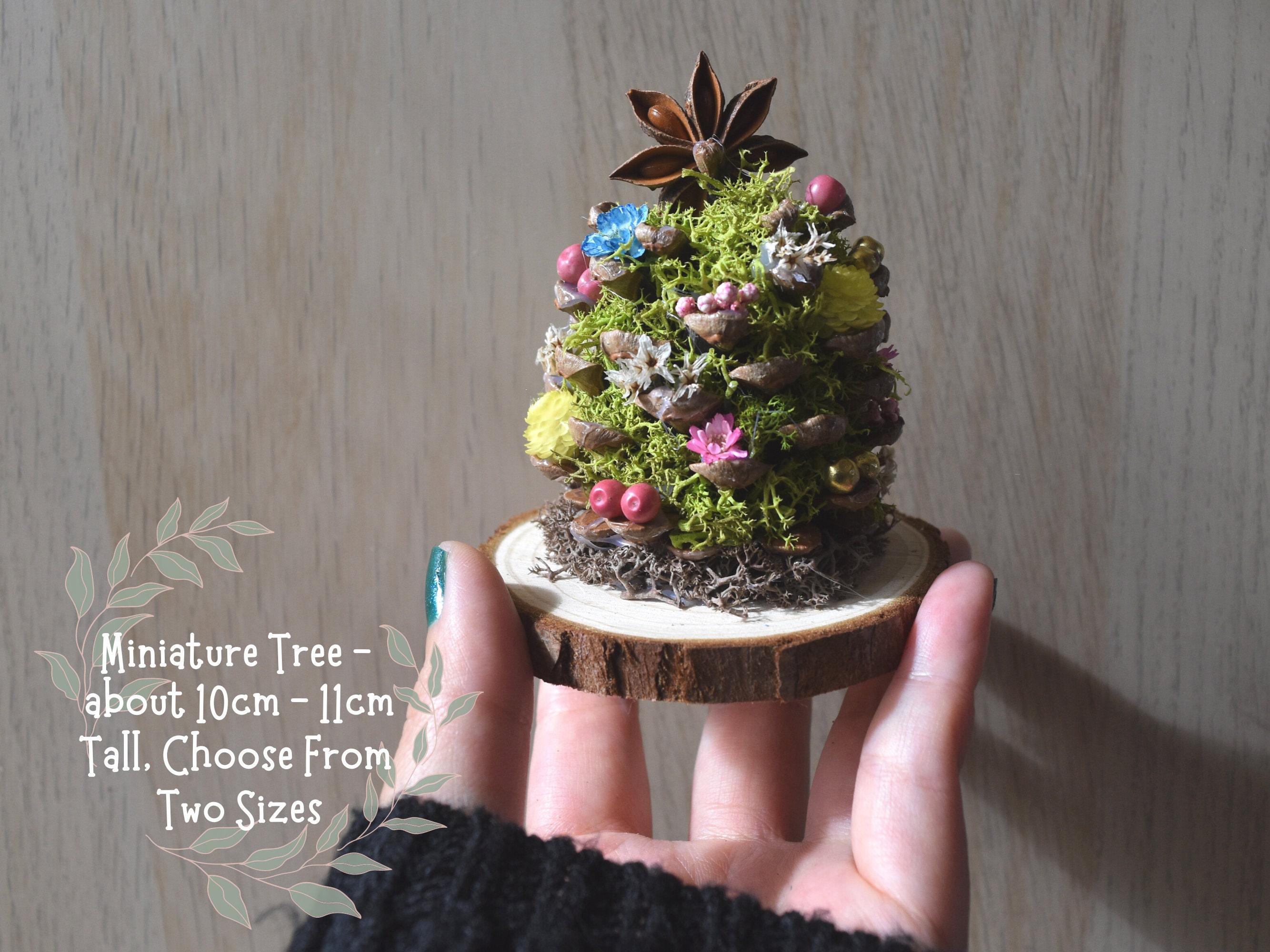 Mini Pinecone Christmas Tree Desktop Xmas Tree Table Top - Etsy UK