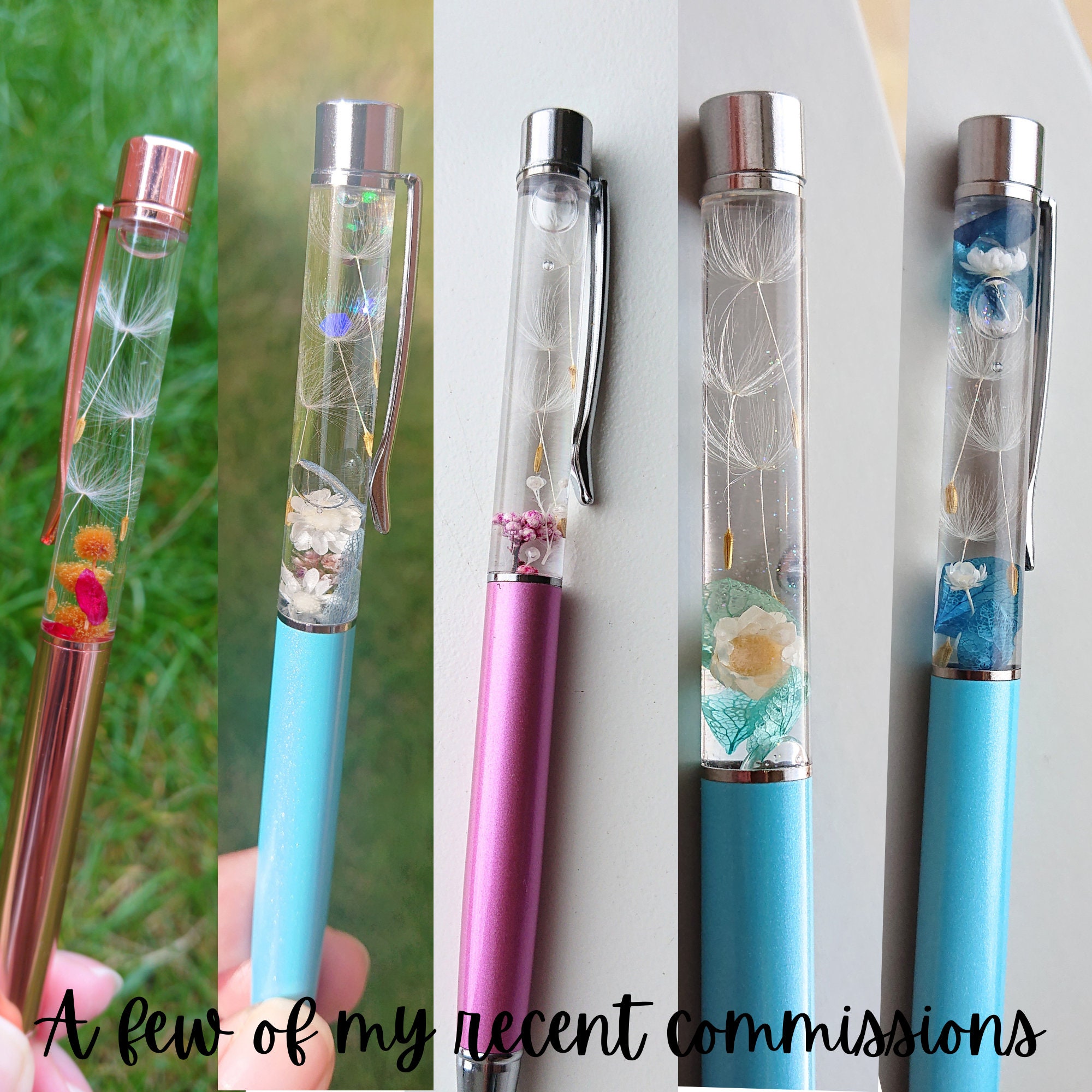 Personalised Real Dandelion Ballpoint Pen, Dandelion Teacher Gift ...