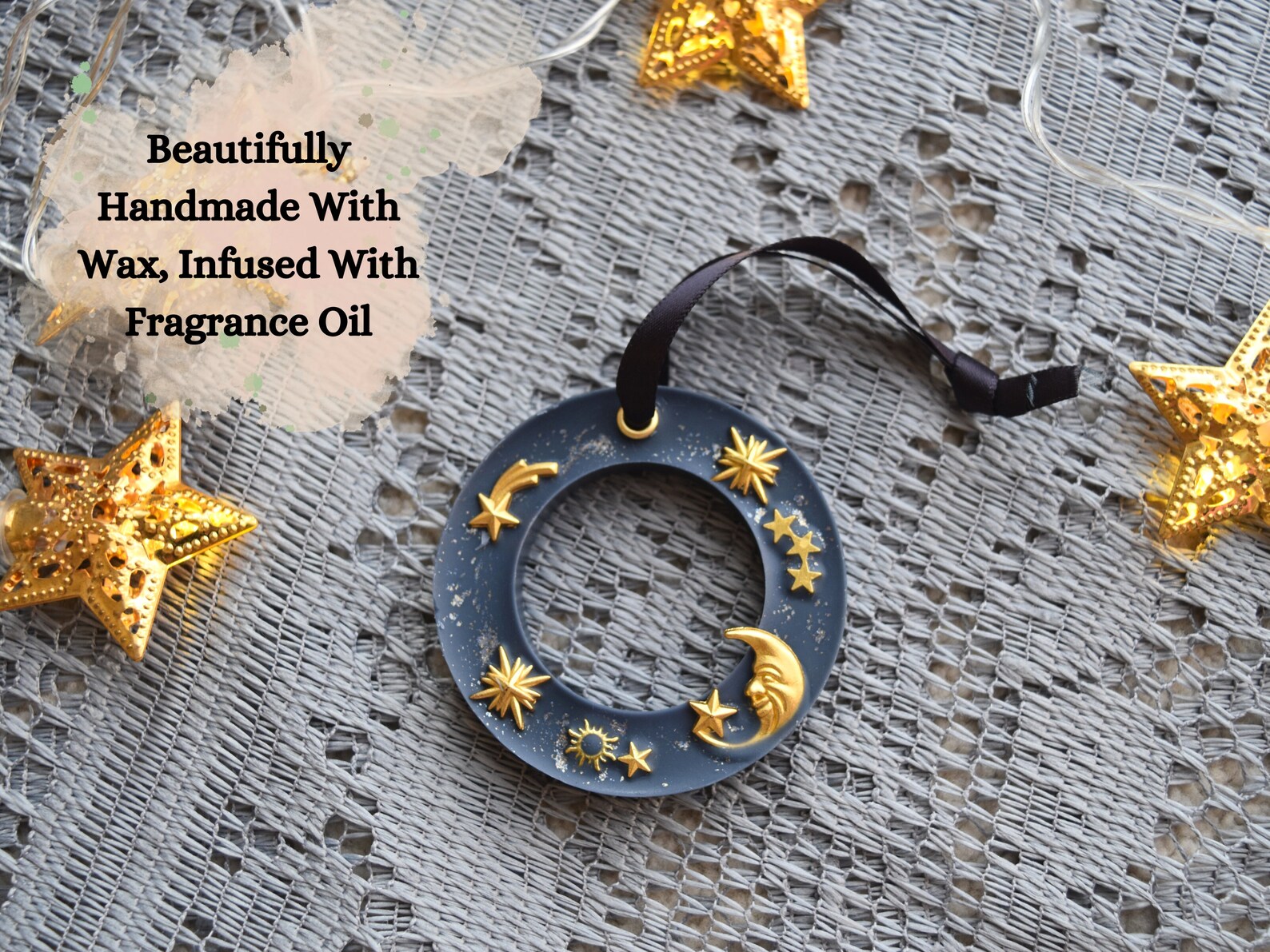 Celestial Hanging Fragrance Ring Aromatic Freshie With Moon - Etsy