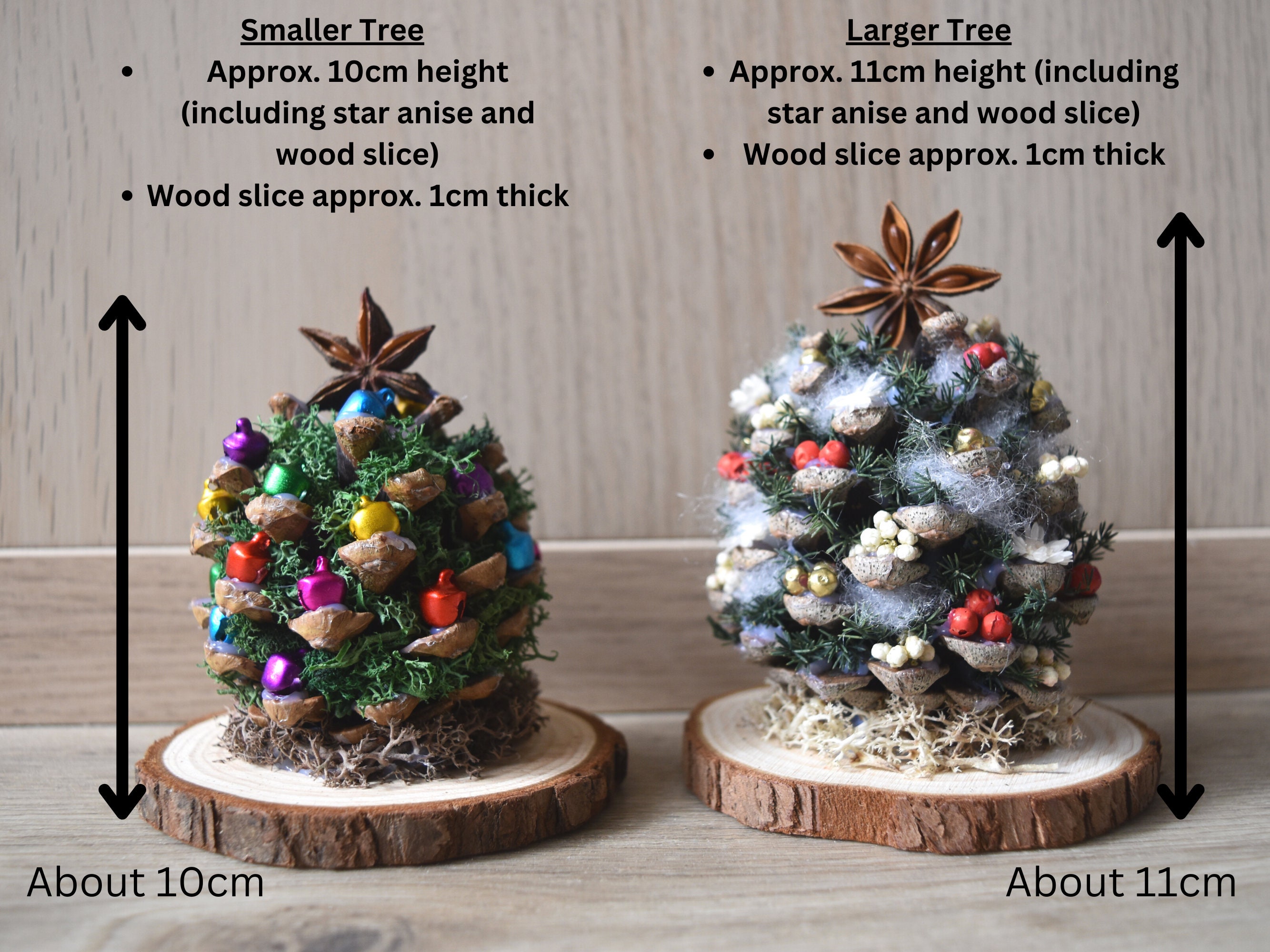 Mini Pinecone Christmas Tree Desktop Xmas Tree Table Top - Etsy UK