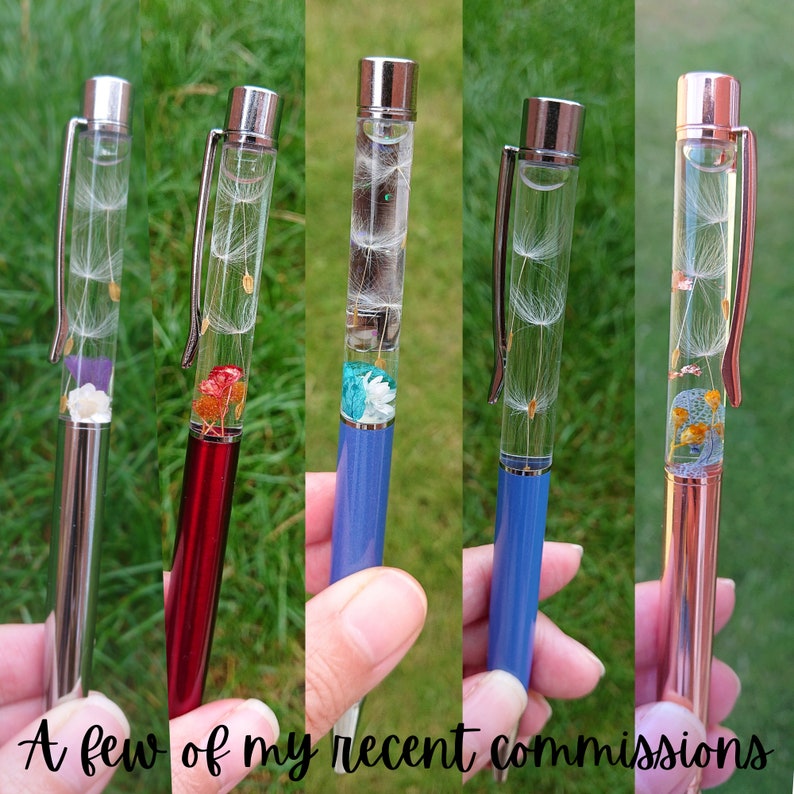 Personalised Real Dandelion Ballpoint Pen, Dandelion Teacher Gift ...