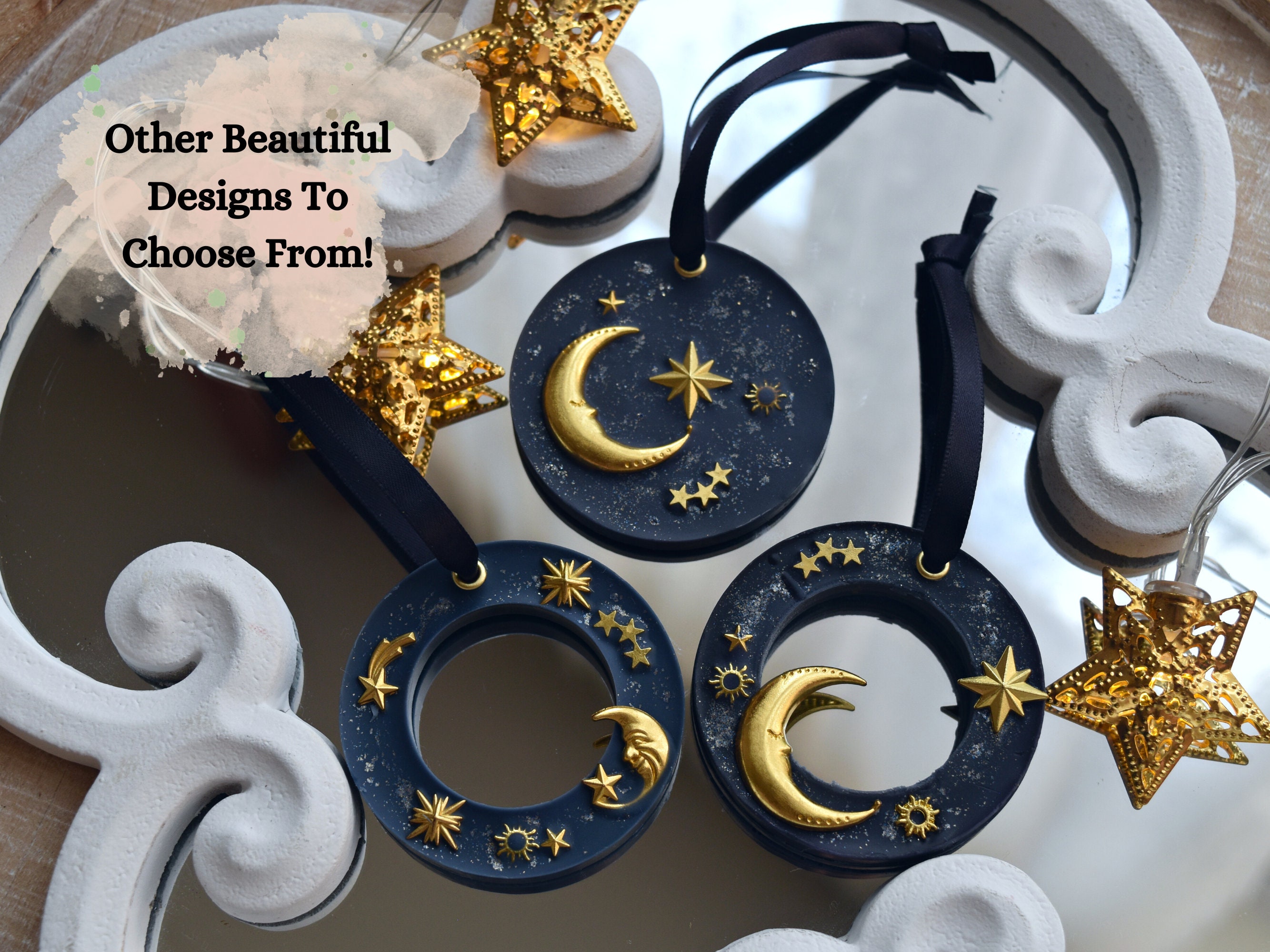 Celestial Hanging Fragrance Ring Aromatic Freshie With Moon - Etsy