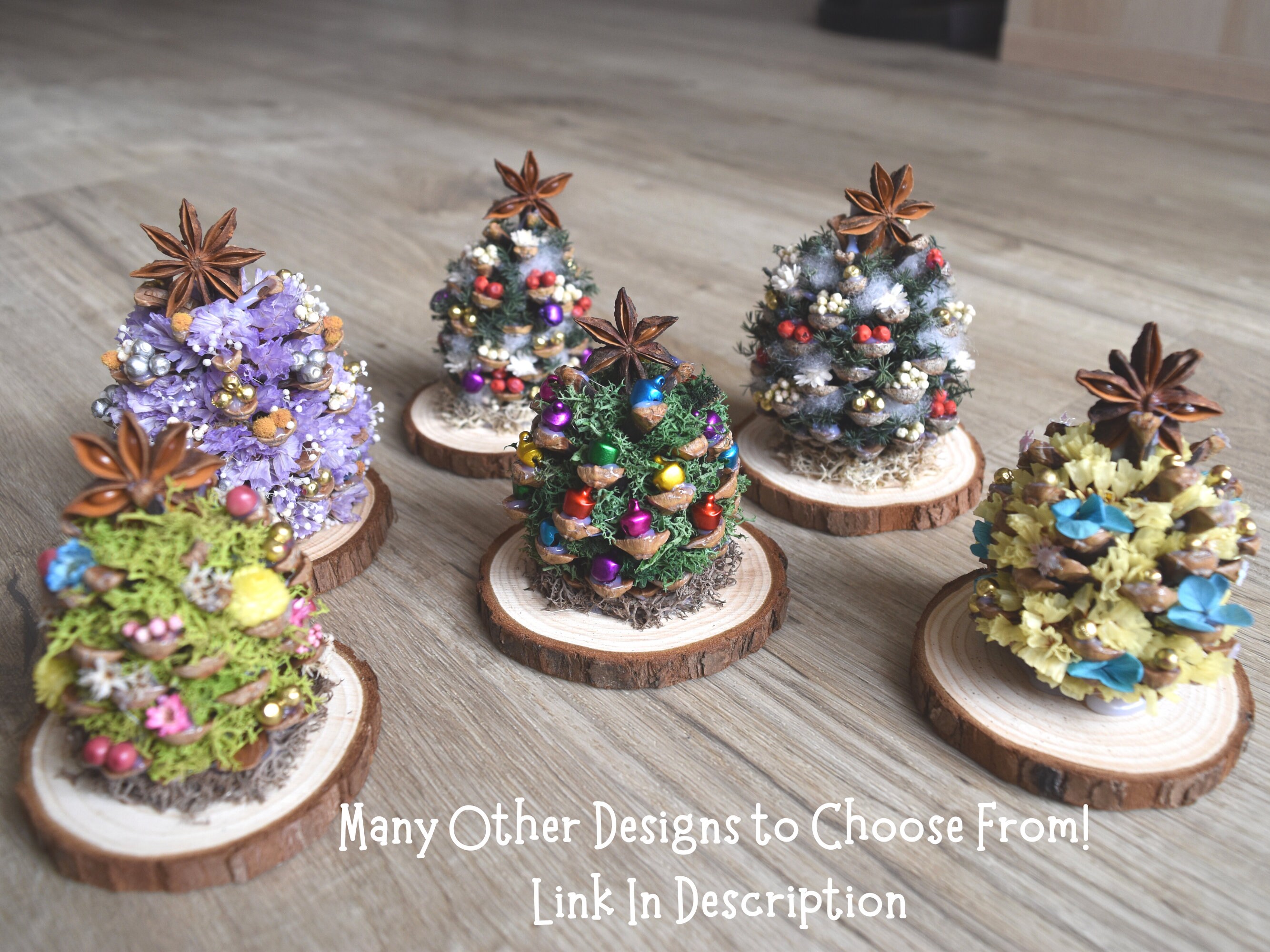 Mini Pinecone Christmas Tree Desktop Xmas Tree Table Top - Etsy UK
