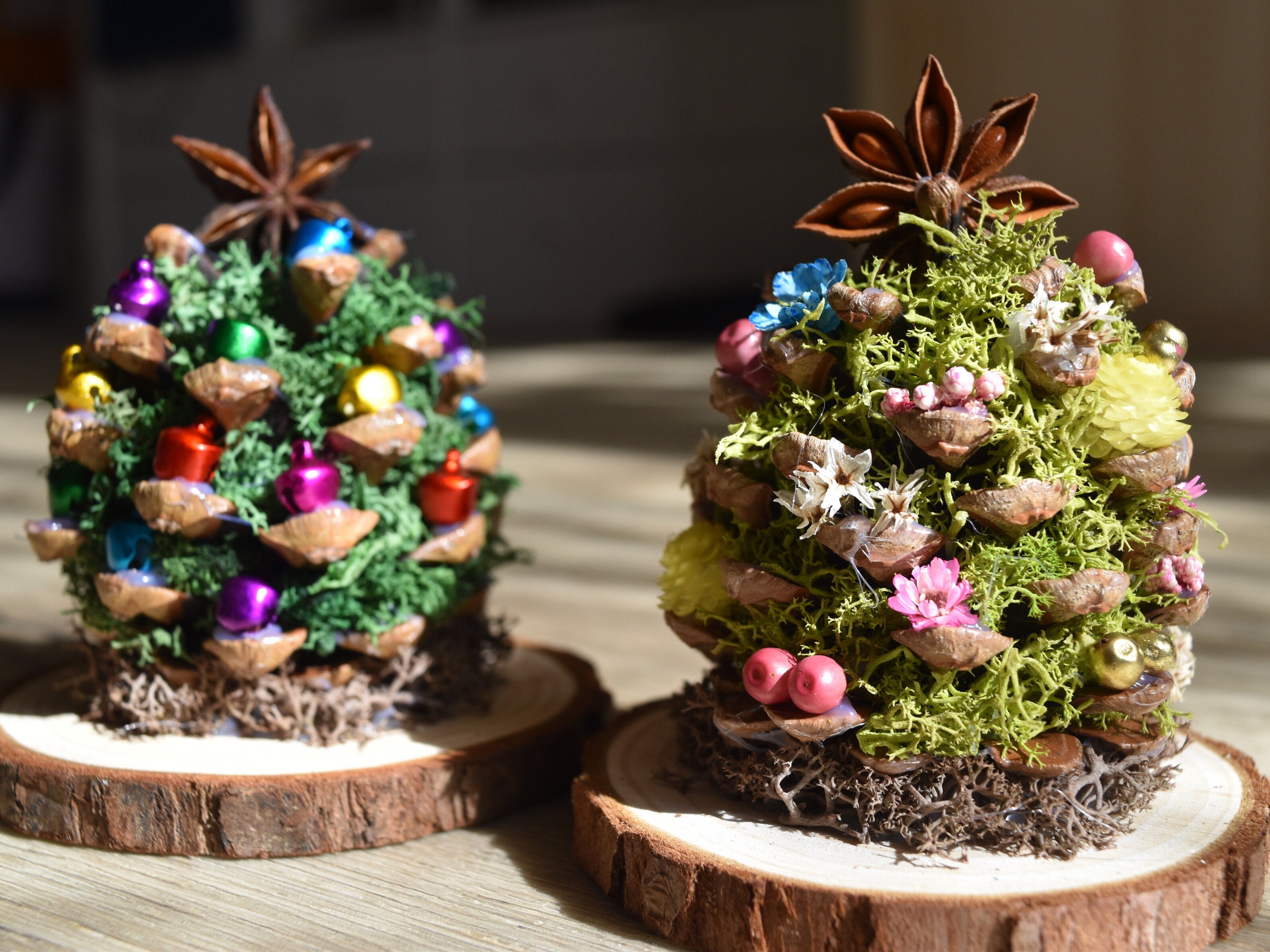 Mini Pinecone Christmas Tree Desktop Xmas Tree Table Top - Etsy UK