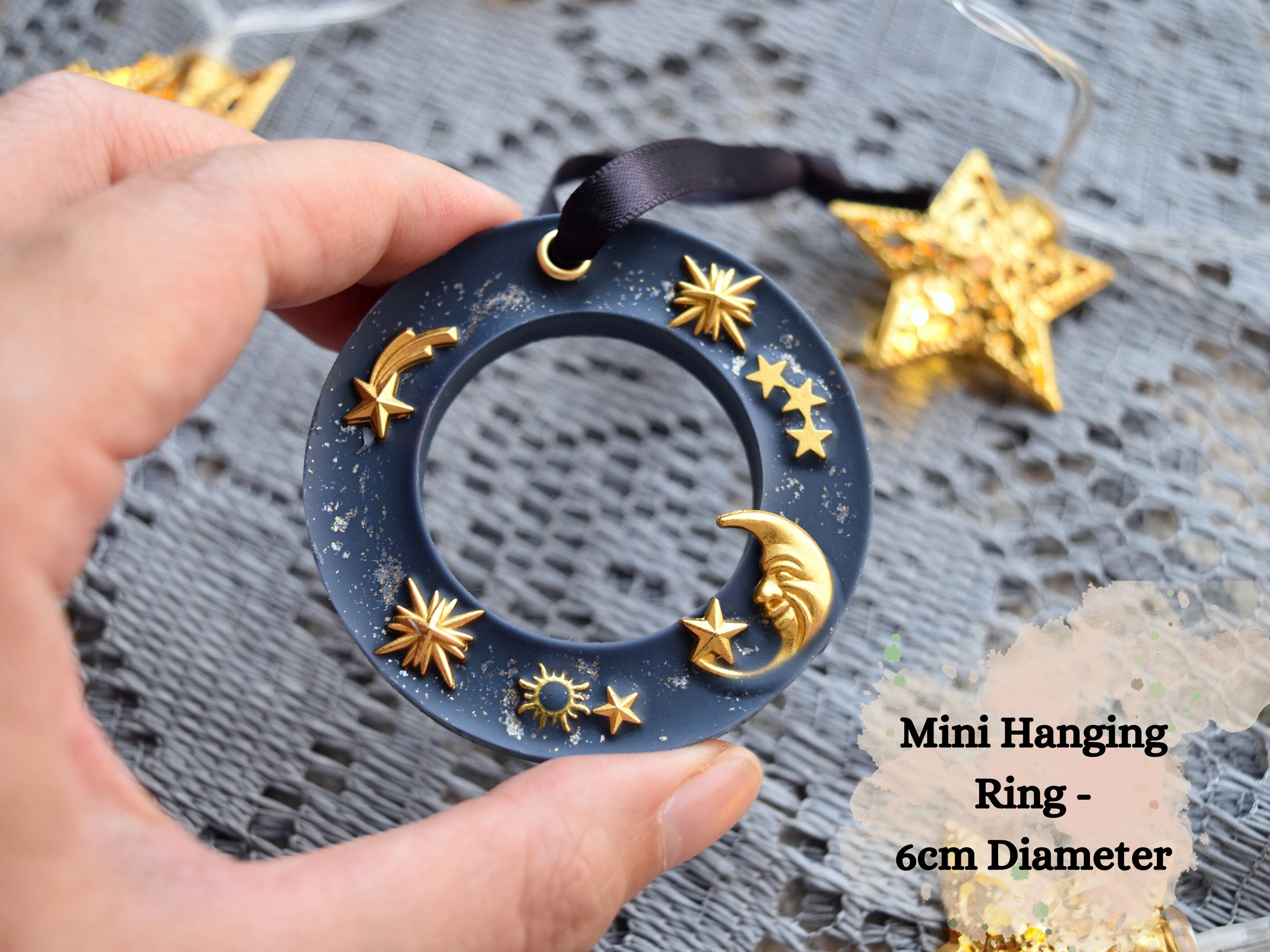 Celestial Hanging Fragrance Ring Aromatic Freshie With Moon - Etsy