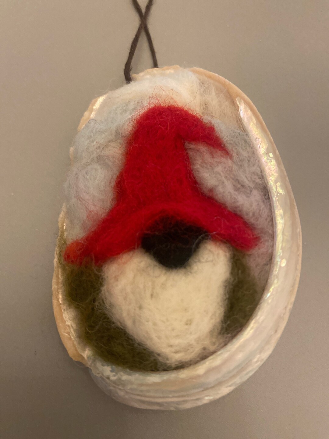 Felted Gnome in Shell - Etsy