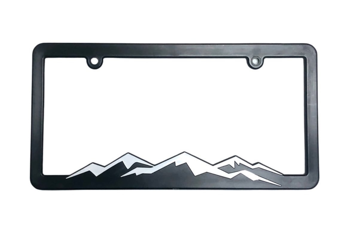 White Cap Mountain Plastic License Plate Frame - Etsy