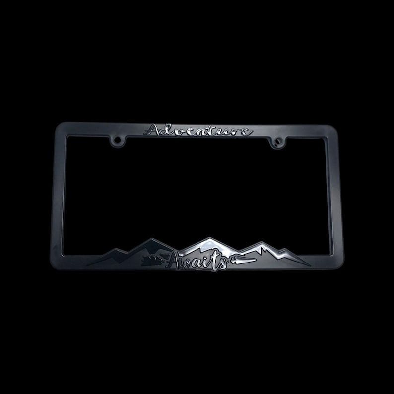 Blackout Adventure Awaits License Plate Frame - Etsy