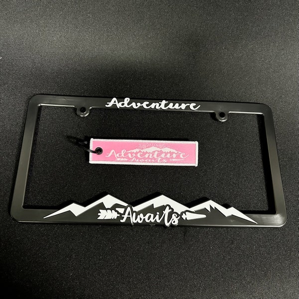 Adventure Awaits License Plate Frames - Etsy