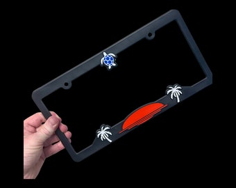 Turtle Plastic License Plate Frame - Etsy