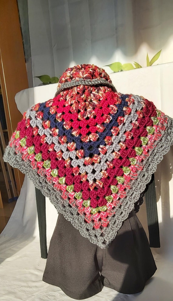 Grandma's Shawl. Crochet Shawl. Wool Shawl. Wrap. - Etsy