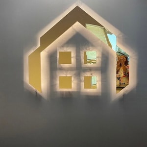 Custom Business Sign 3D Logo Backlit , Metal Brushed Led Light , 3D ...