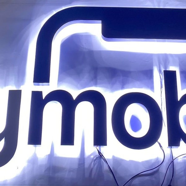 Metal Back Lit Sign - Etsy