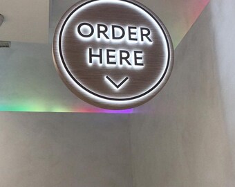 Back Lit Logo Sign - Etsy