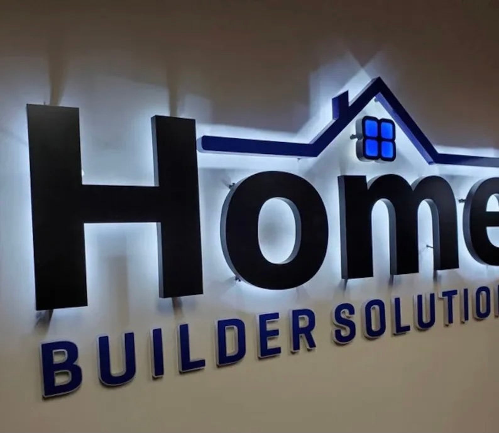 Custom Metal Backlit Sign, 3D Metal Sign, Business Sign, Custom Backlit ...