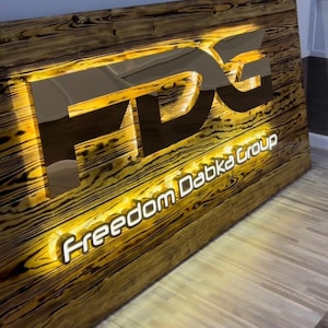 Custom 3d Backlit Sign Logo Light Signage , Custom Fabric Led Box Sign ...