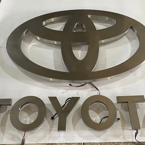 3D Metal Laser Cut Logo Sign , 3D Business Sign , Beauty Salon Sign ...