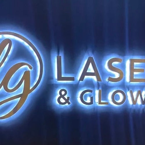 Outdoor Business Custom Led Sign Backlit Stainless Steel 3D - Etsy Canada